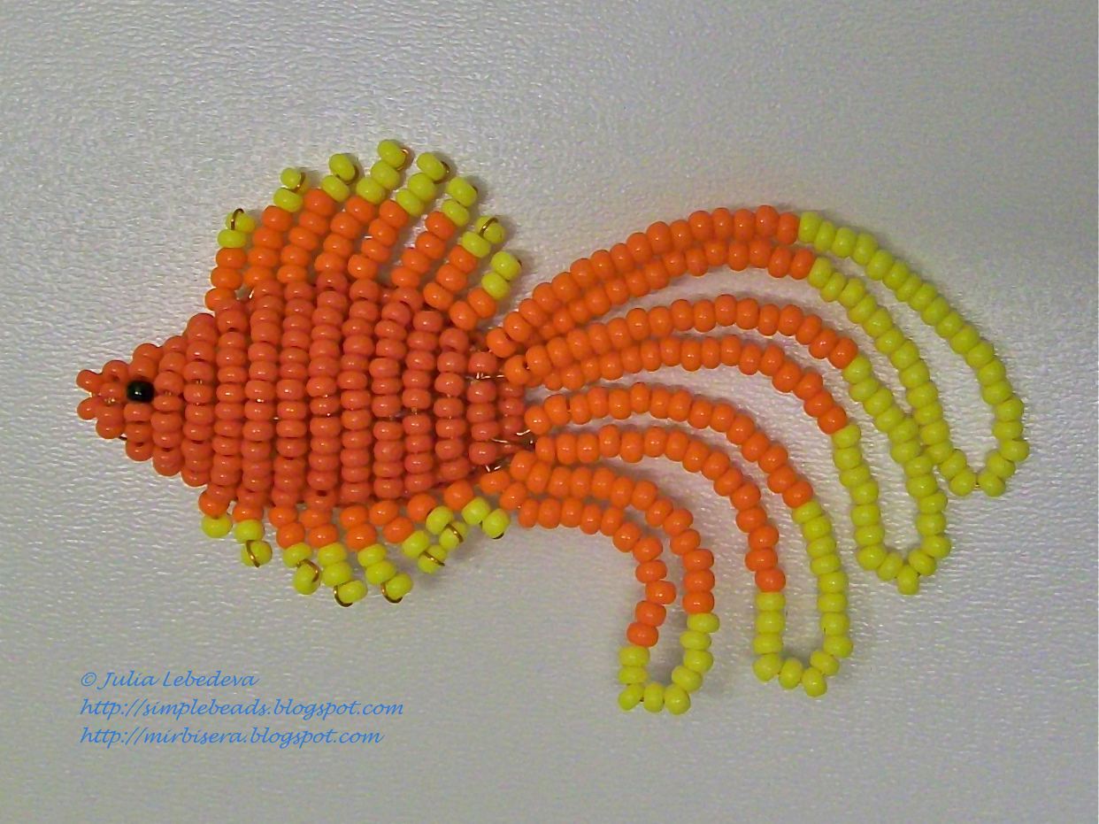 Beading for the very beginners: Goldfish