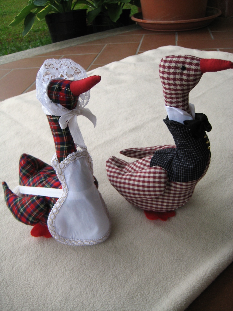 i pupazzi di sara: papere e paperi