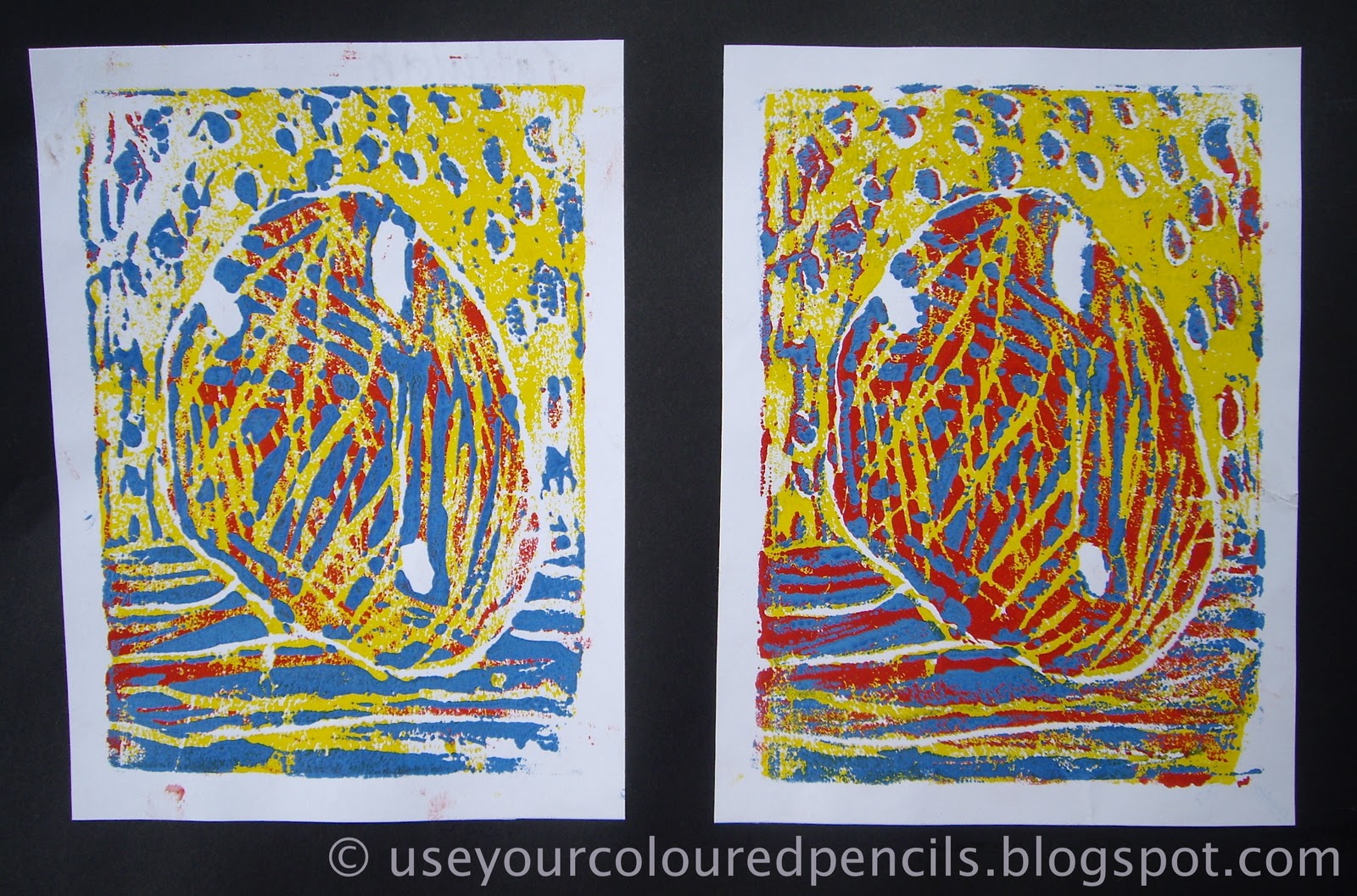 Use Your Coloured Pencils: Foam Reduction Prints