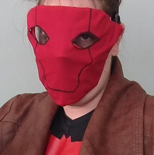 How to make a quick Red Hood mask