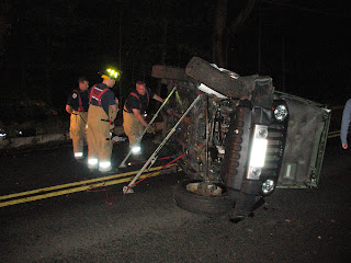 >One Injured In Rollover Motor Vehicle Accident On North Maple Avenue