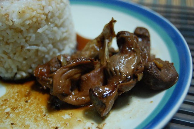 Adobong Kutchara: CHICKEN GIZZARD ADOBO