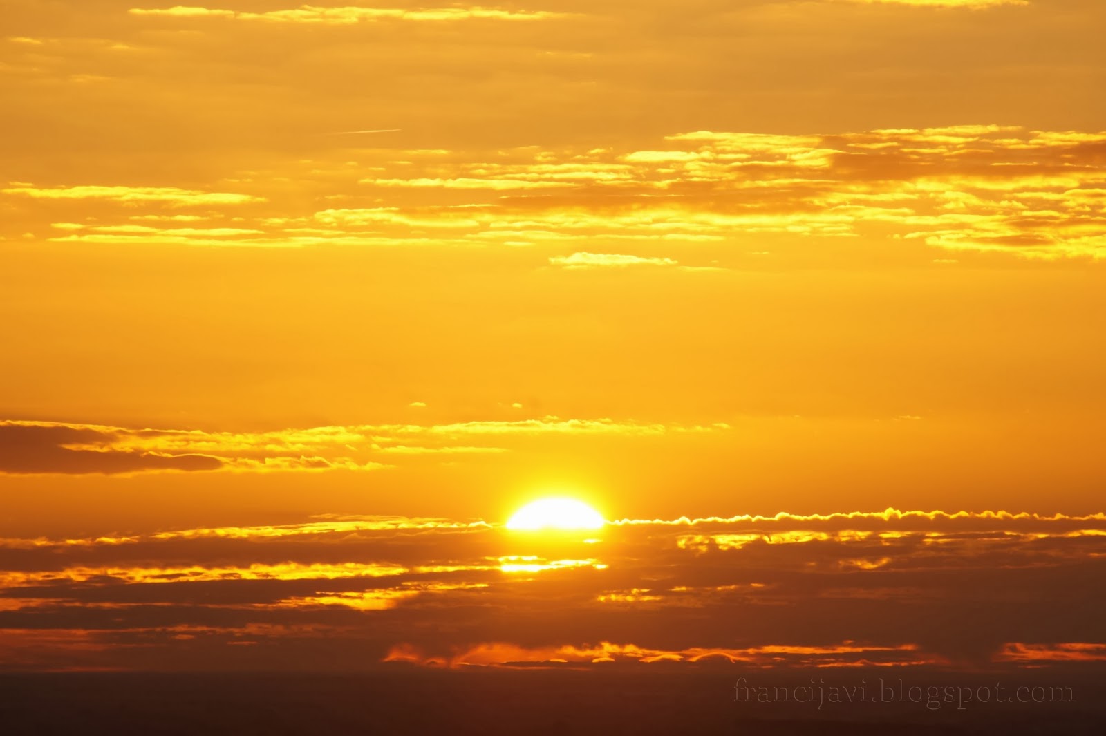Amanecer otoñal en Villarrubia