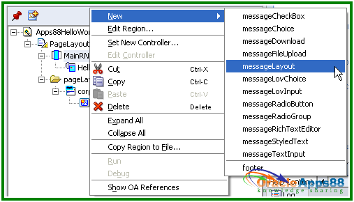 Oracle Applications Oracle Application Framework Oaf Hello World Page