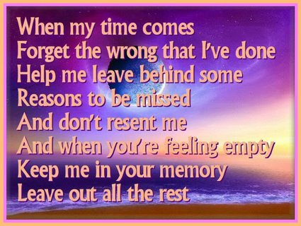 Daylily Quotes: When My Time Comes...