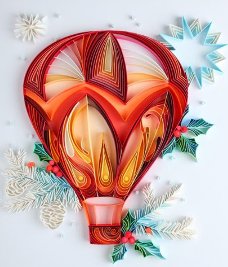 Land of the Crafty, Home of the Bored: Hot Air Balloon Paper Quilling