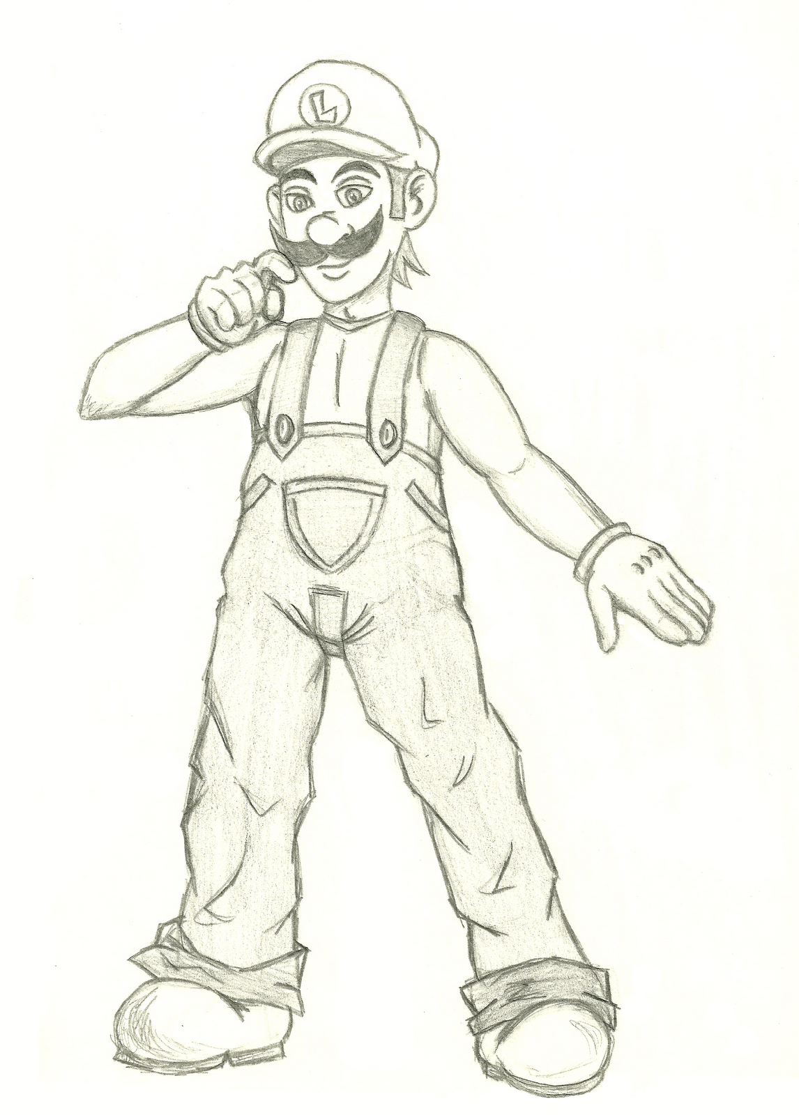 The Mighty Rohrer: Sketch of the day: Luigi