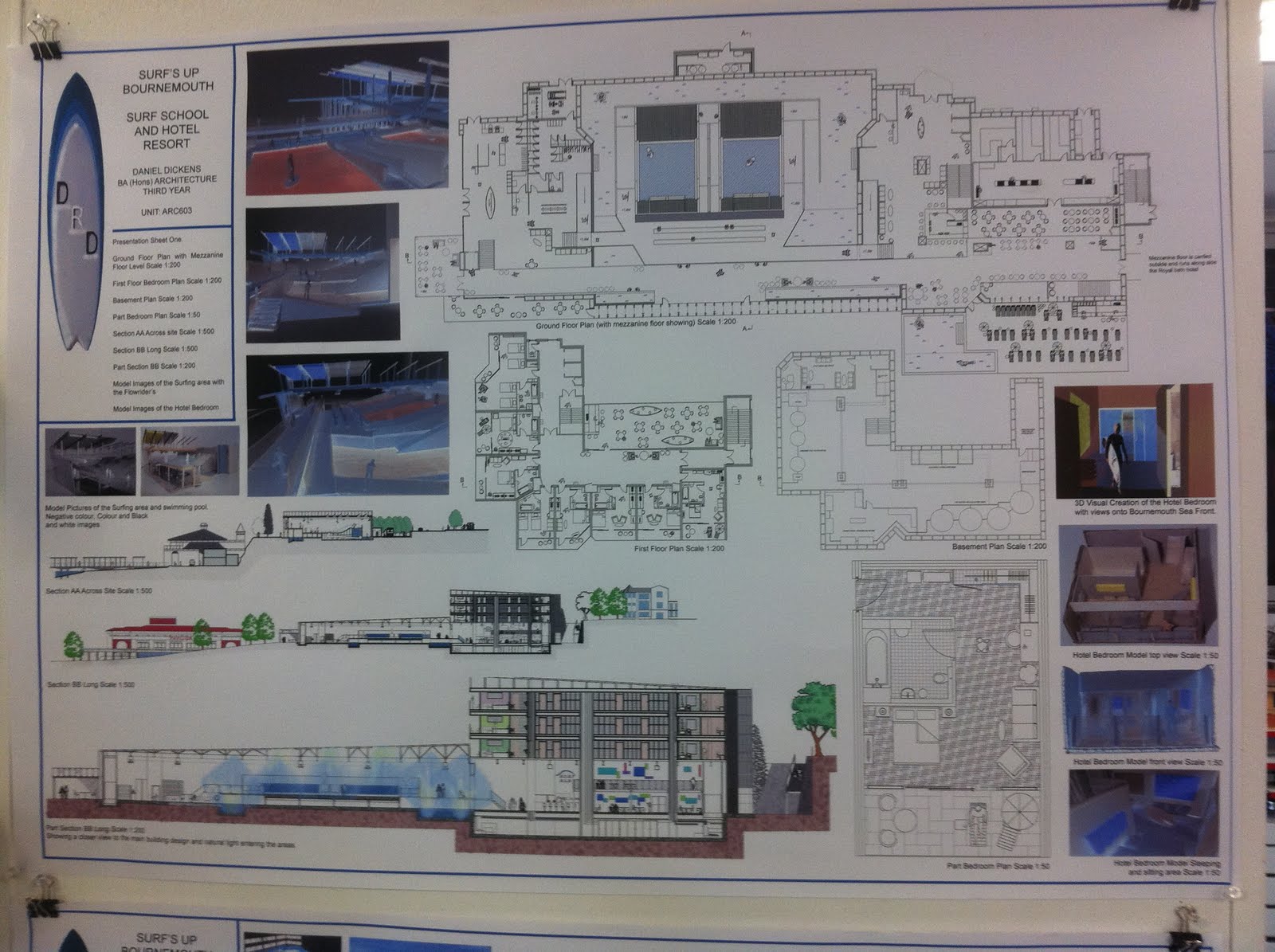 Extended Major Project & Photography of the Chine: A1 Presentation Sheets