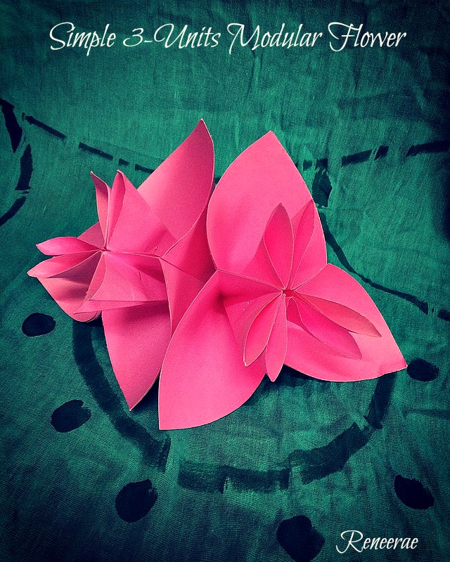 Life's Simple Pleasure: Origami Creations - Modular Flowers for Kinder ...