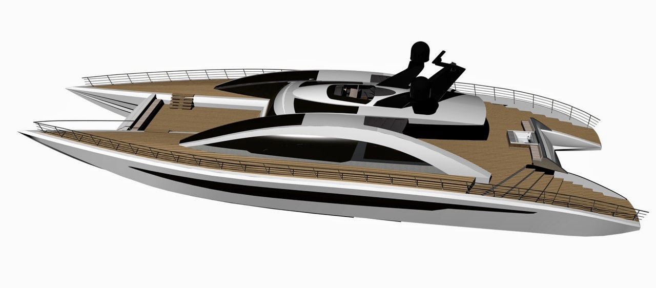 Marine Solutions: Equinox – A 45 feet superyacht catamaran concept