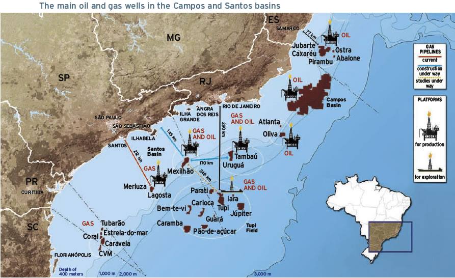 Professor Wladimir - Geografia: Mapa do Petróleo no Pre-Sal Brasileiro