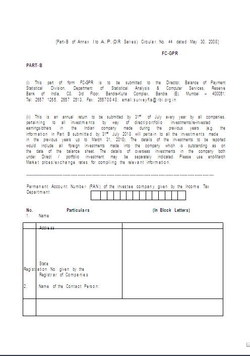 FV GPR Form in Word format Free Download