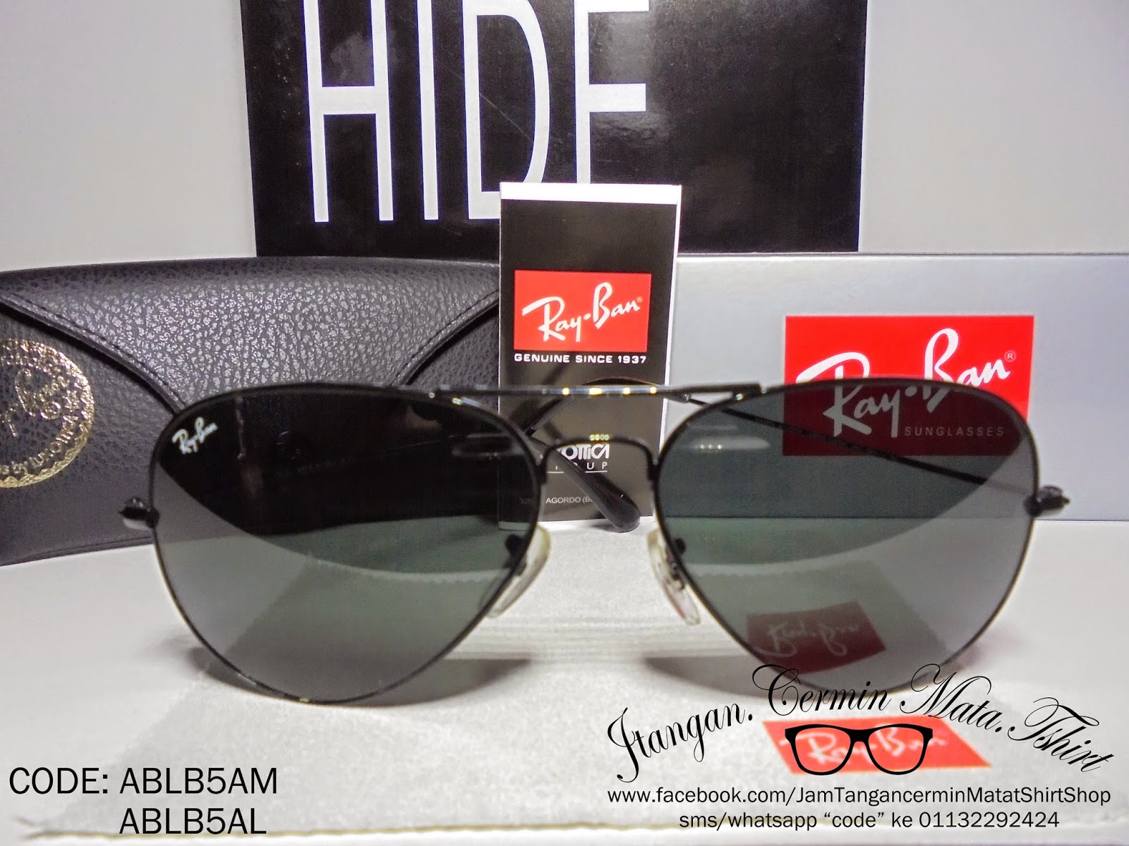 KOLEKSI CERMIN MATA RAY BAN: RAY BAN AVIATOR LARGE METAL COLLECTIONS