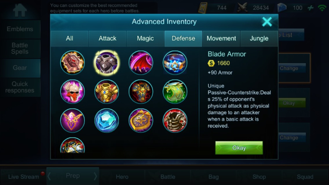 Build item Fanny Mobile Legends | Everything