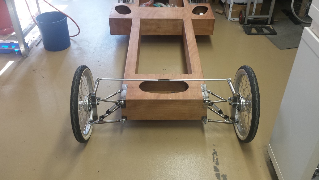 wooden pedalcar: Velocar MK2 update