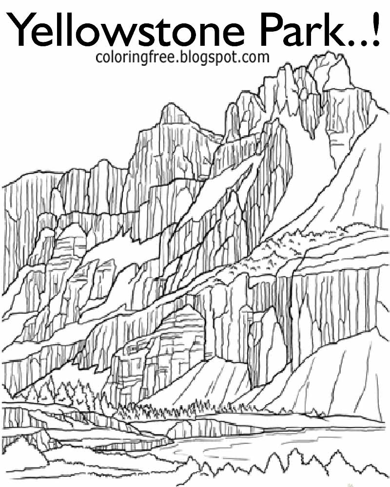 Yellowstone Coloring Page Yellowstone Coloring Pages ...