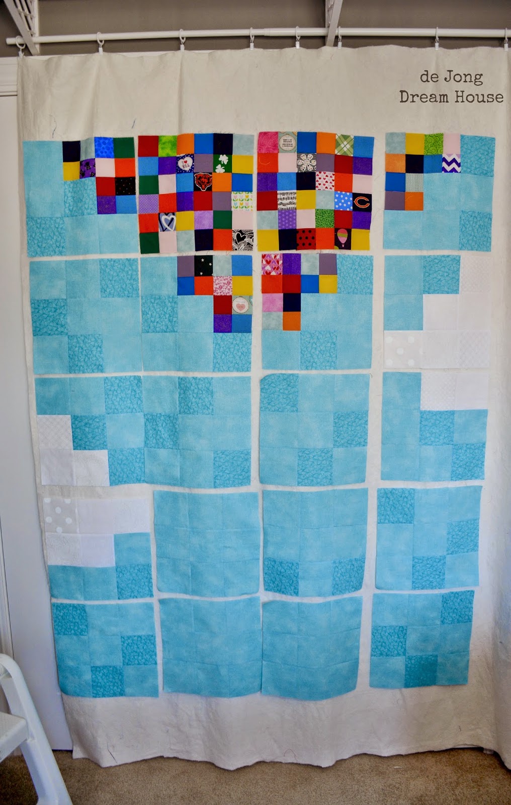 de Jong Dream House: Quilt #35: Wedding-Turned-Memorial UP quilt