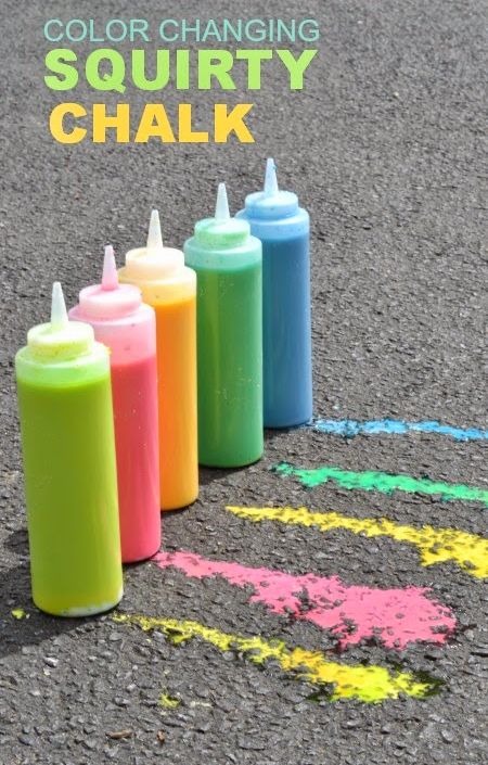 Sidewalk Squirty Chalk | Find My DIY