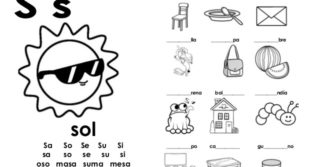 DIBUJOS CON "S"