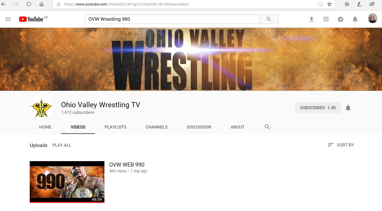 Ohio Valley Wrestling TV on Youtube, OVW Wrestlers and Upcoming 1000th ...