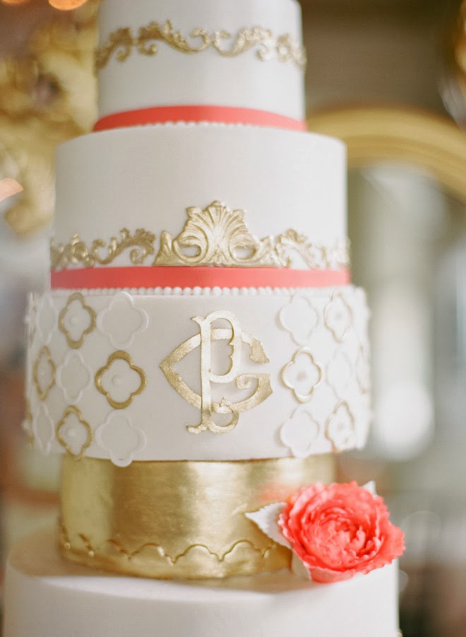 Wedding Trends : Metallic Cakes | The Wedding Blog