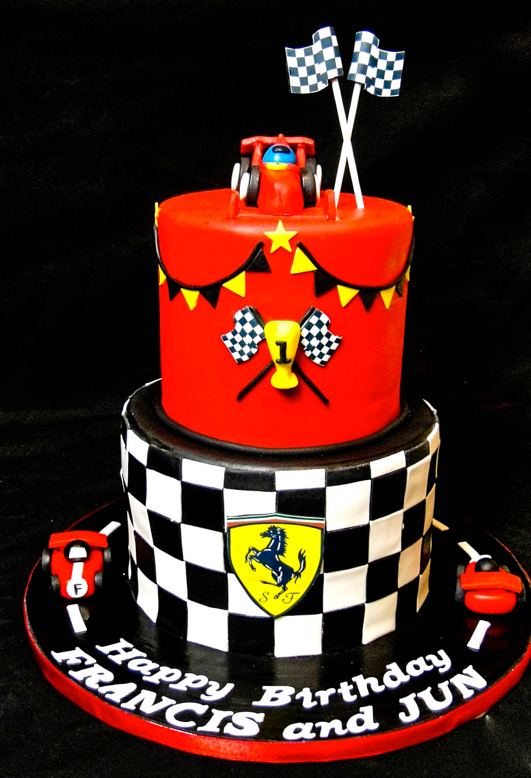 Baking Maniac: 2 Tier Ferrari Cake
