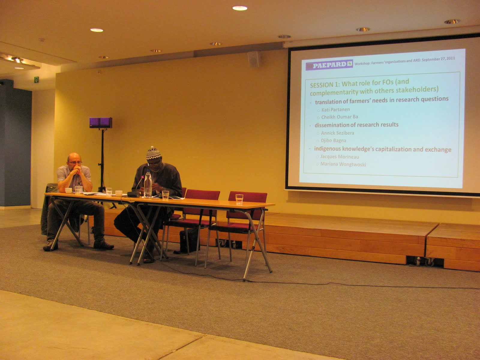 PAEPARD - FARA: PAEPARD/CSA internal consultation for European NGO and FO