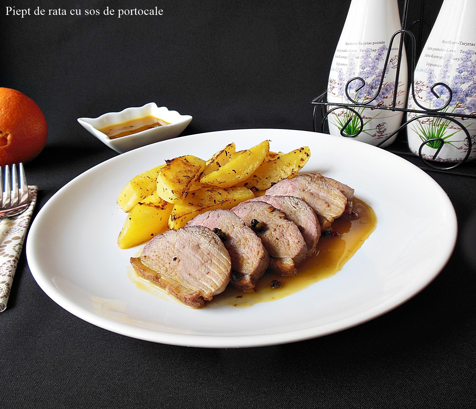 Rocsy in bucatarie: Piept de rata cu sos de portocale