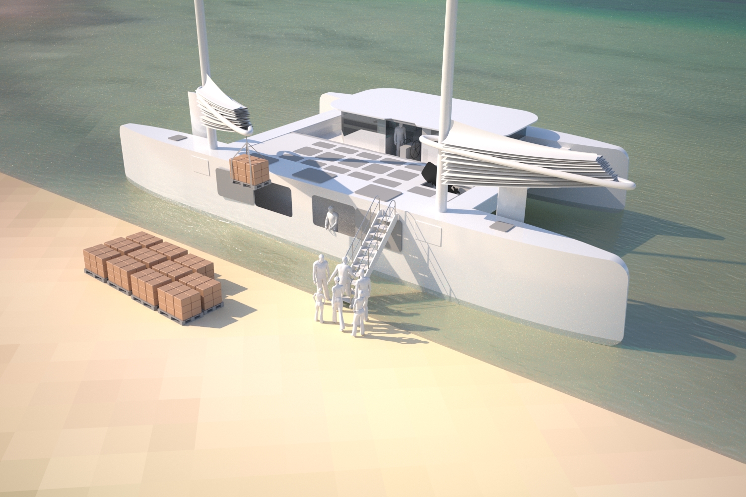 Boat Bits: A cargo/ferry proa of interest...