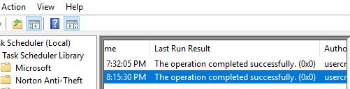 Run Schedule Task on Windows