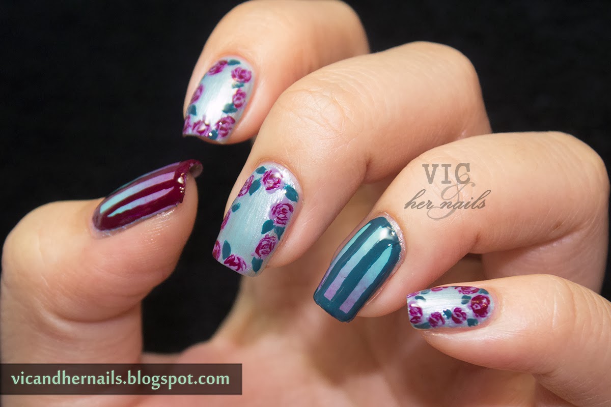 Vic and Her Nails: January N.A.I.L. - Theme 4: Border Manis