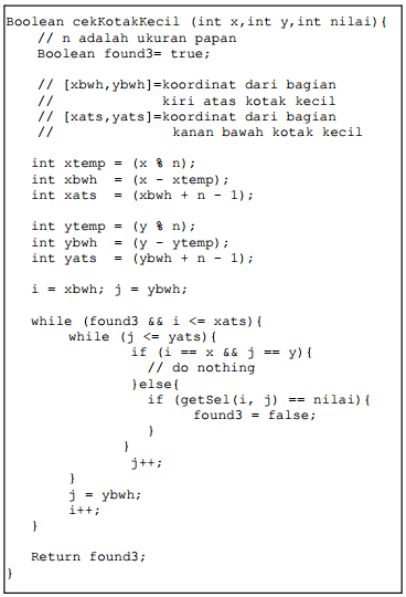 Blog Sahabat: Sudoku solve with Algoritma Backtracking