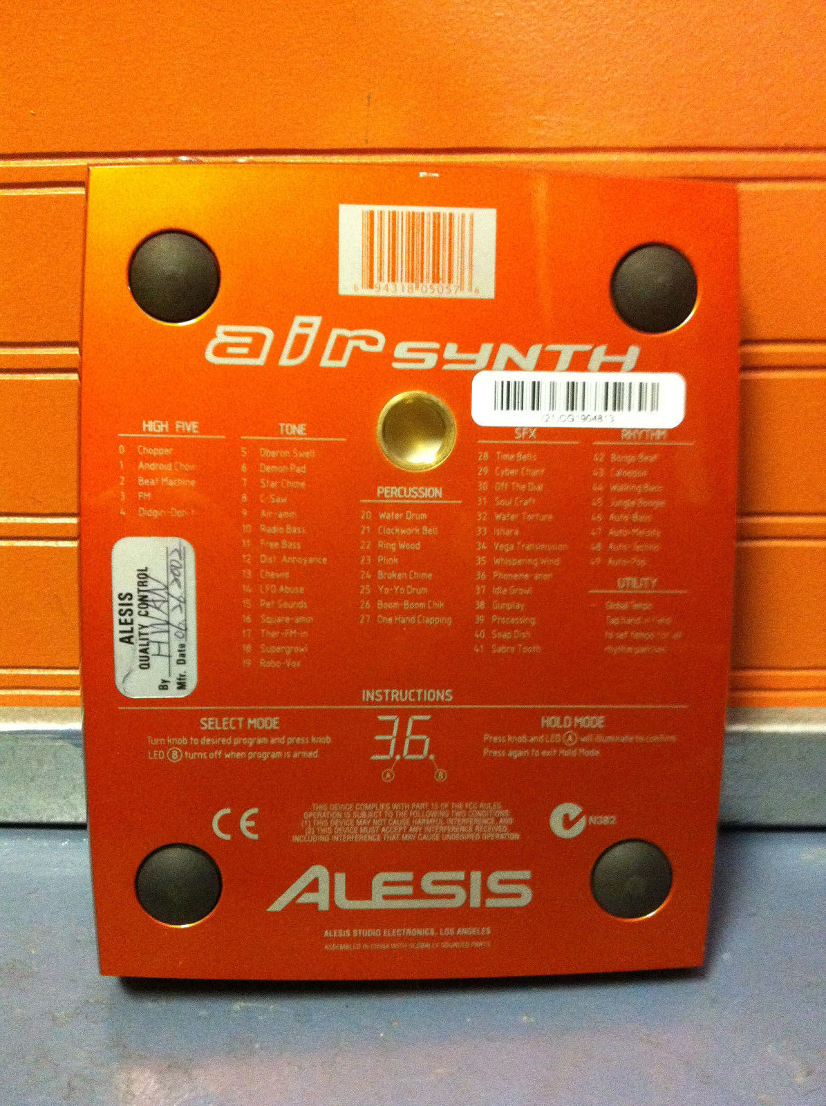 MATRIXSYNTH: Alesis Air Synth w/ Original Box, Power Supply, and Manuals