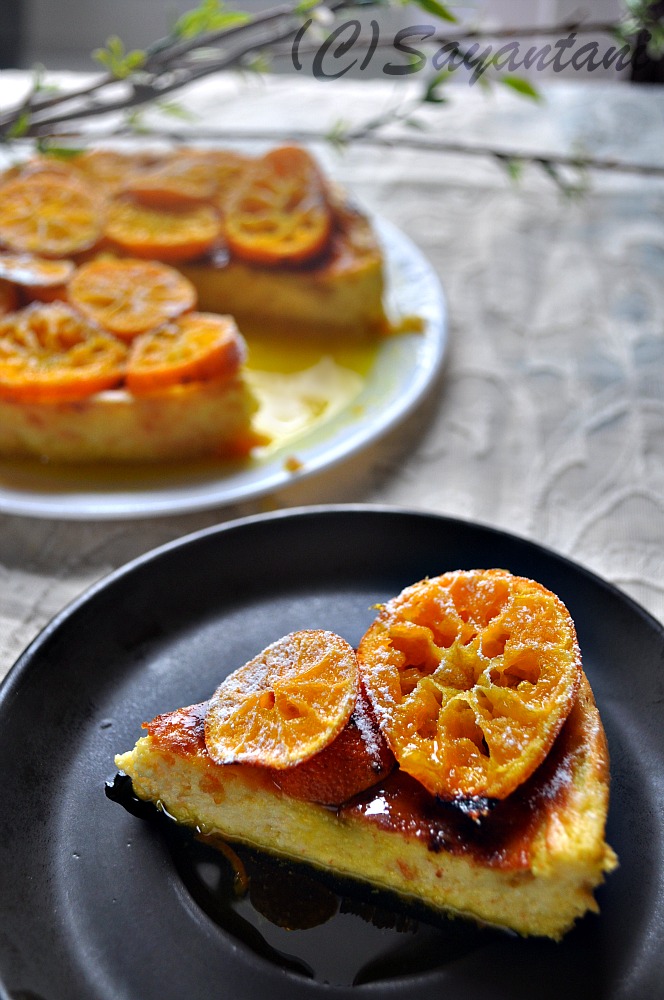 Tangerine Ricotta Pudding - A Homemaker's Diary