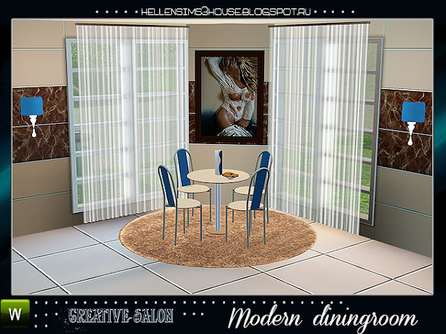 HelleN sims3 : Modern diningroom.