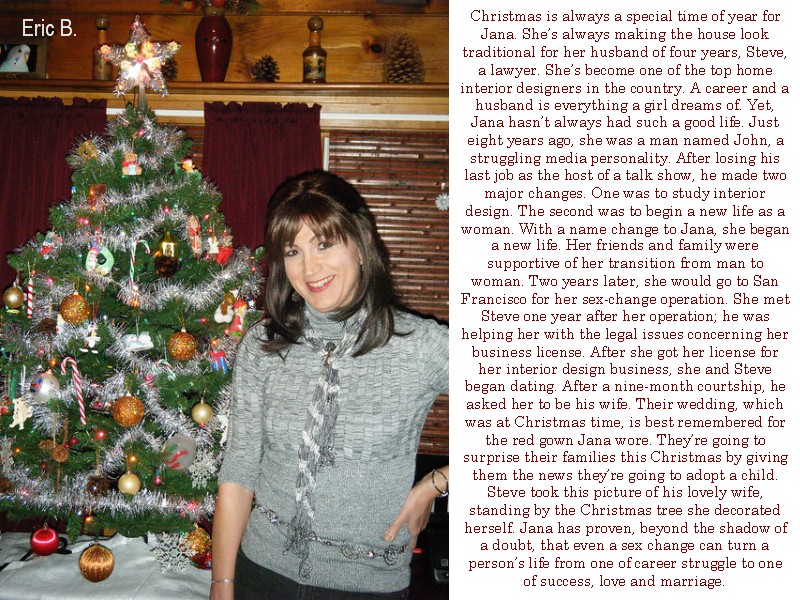 Eric's Transgender Captions: Christmas with Jana