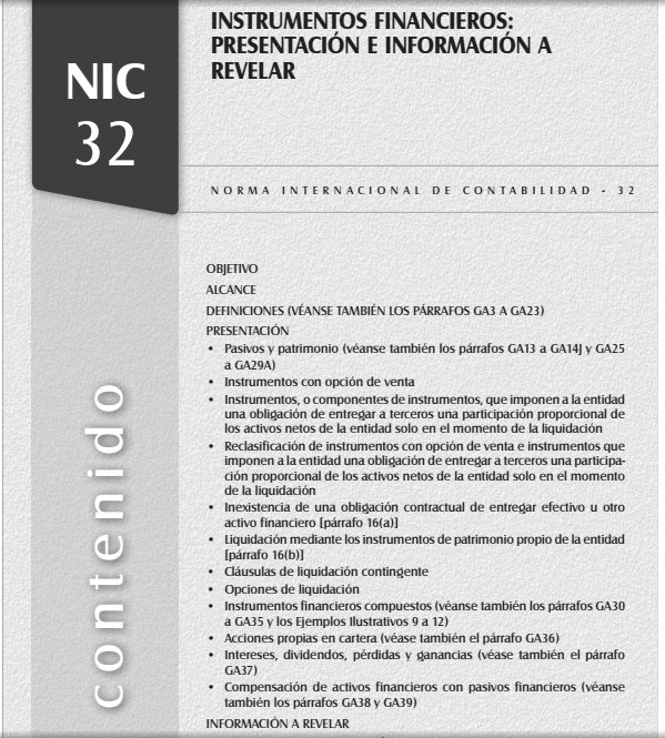 NIC 32 - CASOS PRÁCTICOS