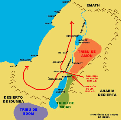 ADMIRANDO LAS TIERRAS BIBLICAS: 12- Josué, paso del Jordán entrada en ...