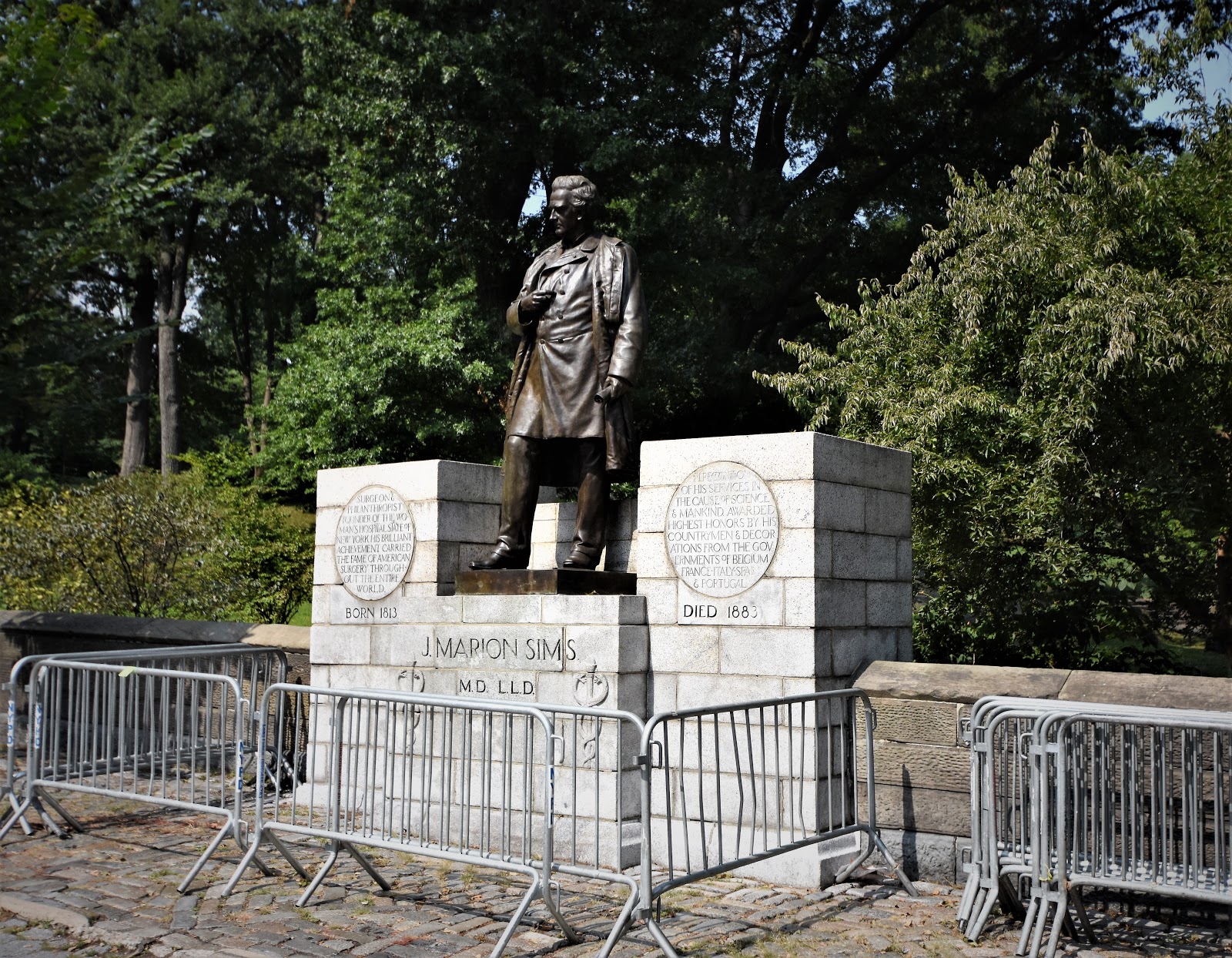 Daytonian in Manhattan: The Dr. J. Marion Sims Statue - Central Park at ...