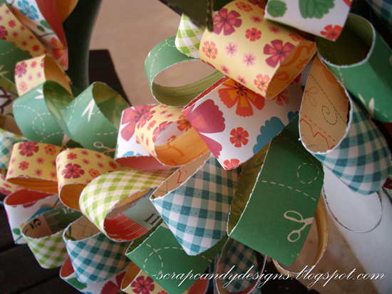 TristinandCompany: Scrap Candy Designs makes a Patterned Paper Wreath