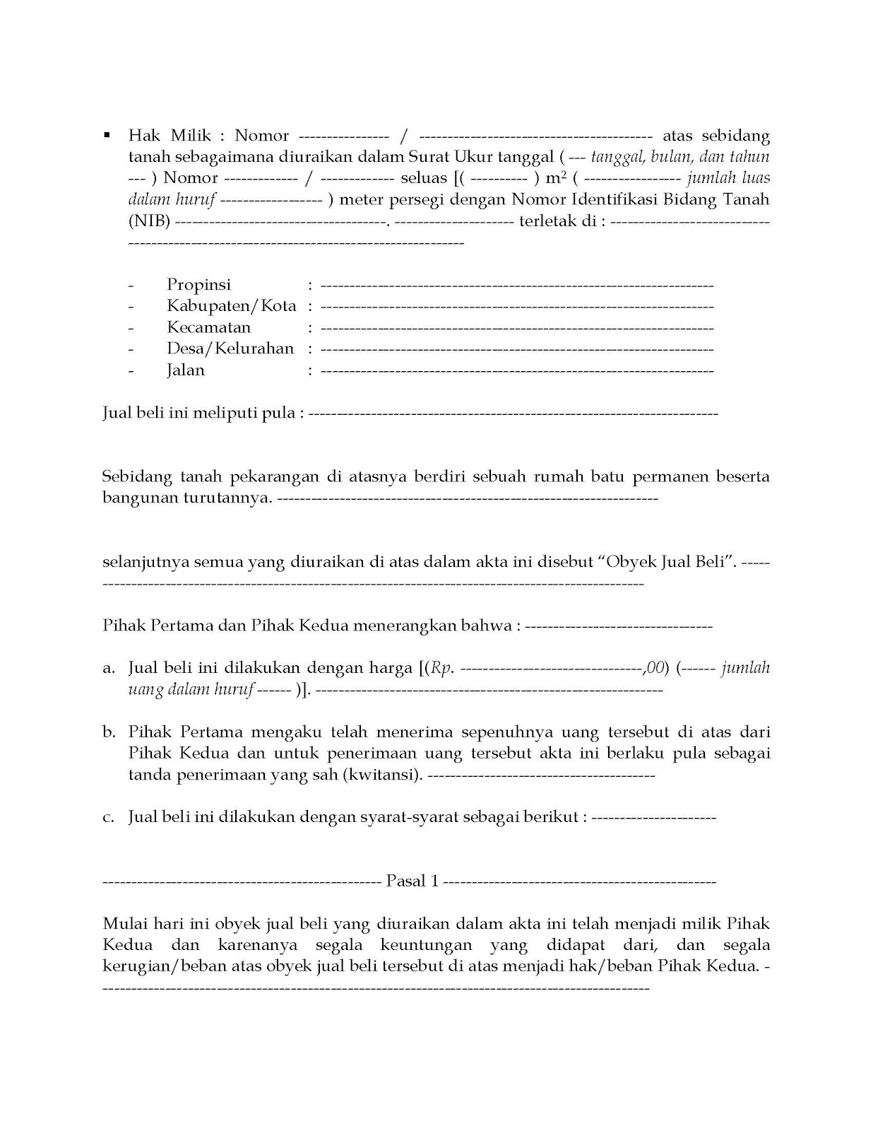 Jual dan Beli Tanah dan Rumah Di Daerah Denpasar: Akta Jual Beli