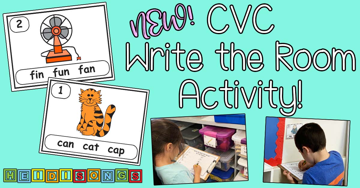New! CVC Write the Room Activity!