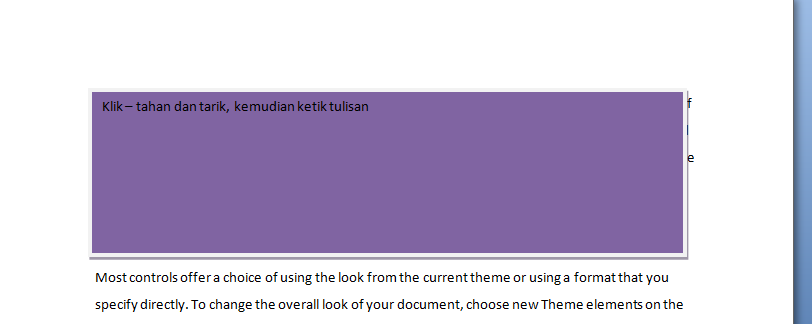 Sasa Inarni: Menyisipkan text box pada Ms Word