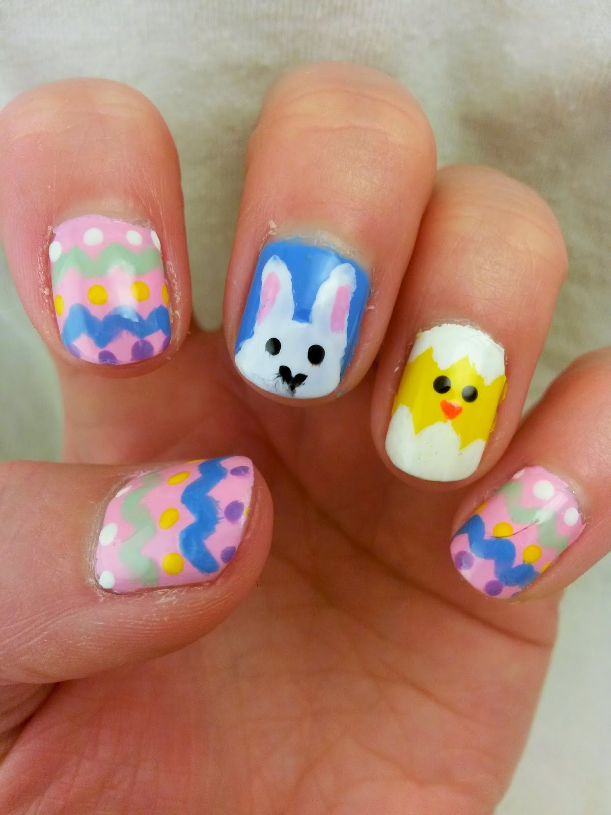 Katy's Nails and More: Happy Easter Nails!