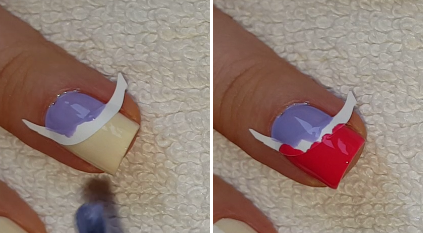 Life World Women: Fall Nail Art Using French Manicure Tape