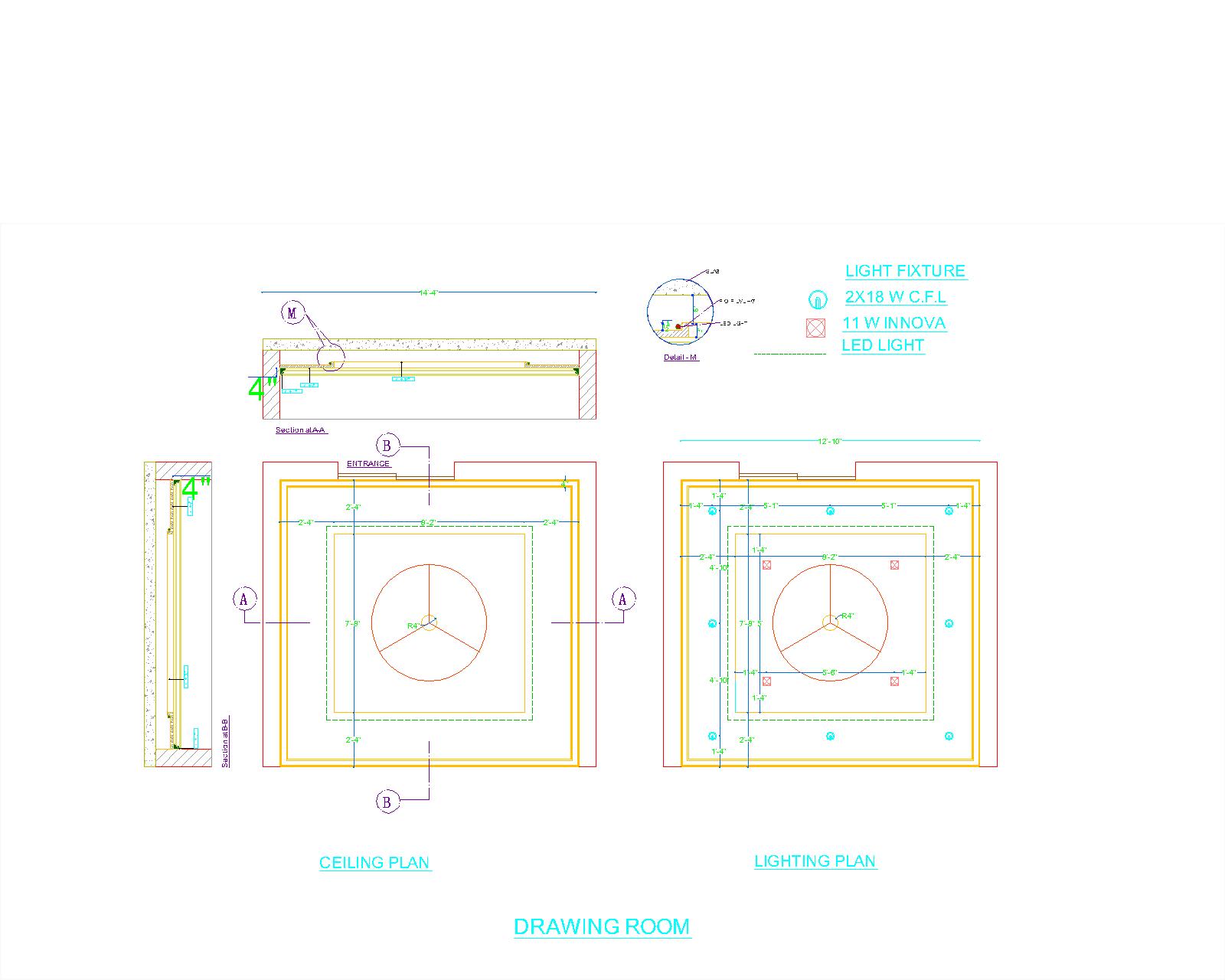 Interior Designer: 2d autocad Drawings