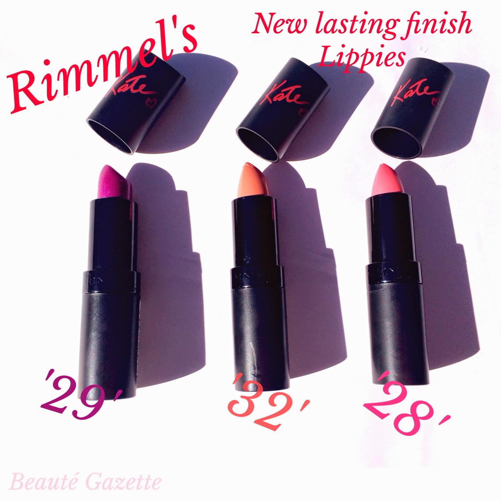 Beauté Gazette: Rimmel's NEW Lasting Finish Lippies by Kate Moss Review ...