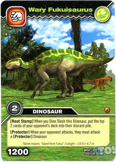 Dinosaur King Parasaurolophus Card