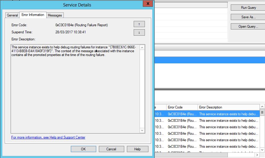 Routing Failure Report