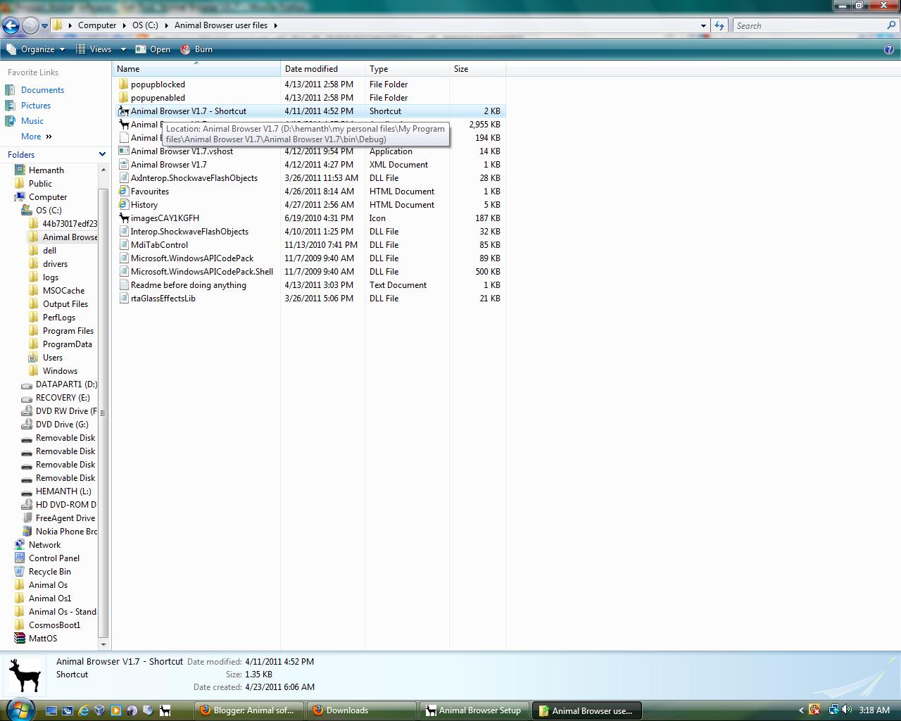 Animal softwares: Animal Browser V1.7